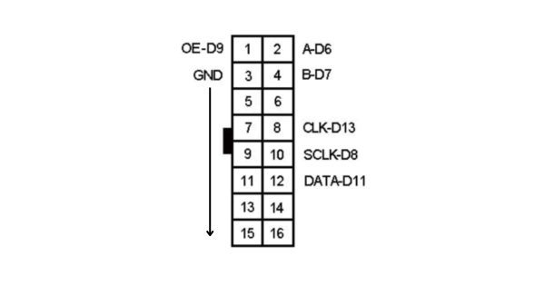 P10-LED-Module-Pinout-Diagram - Nicrobit Store